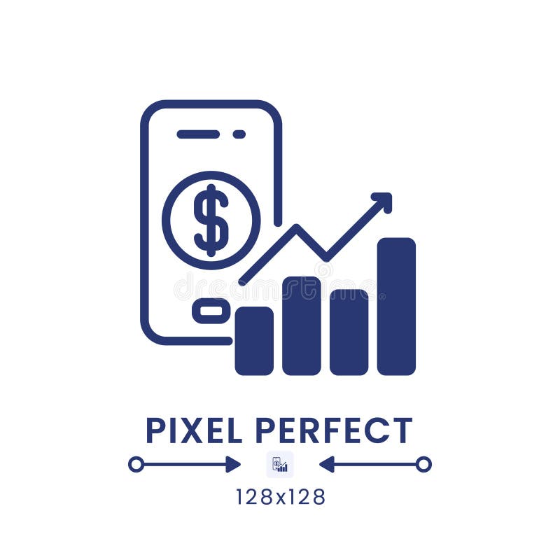 Personal Finance App Black Solid Desktop Icon Stock Vector ...