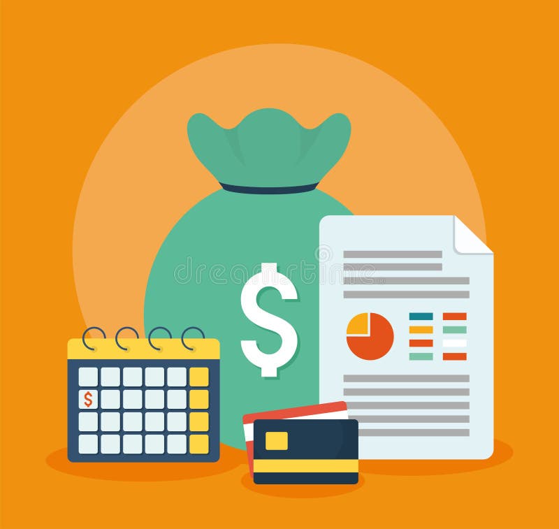 Personal Finance Illustration Stock Vector - Illustration of cash ...