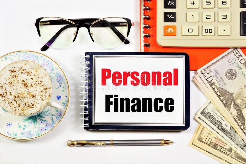 Personal Finance. a Text Label in the Planning Notebook Stock Image ...