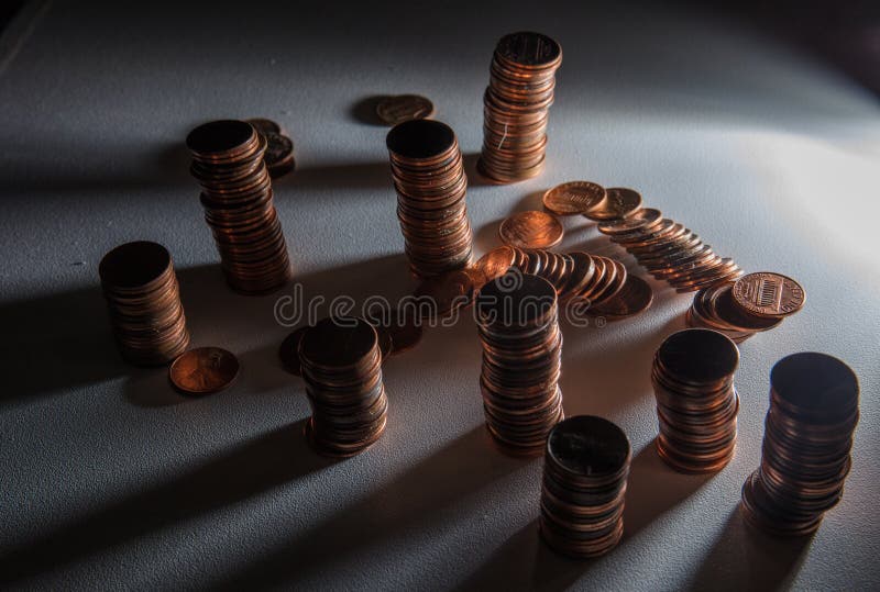 Coins and financial issue stock photo. Image of math - 183328876