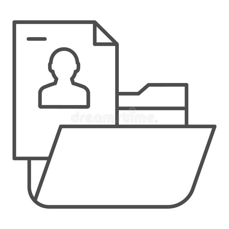 Personal Folder Flat Icon. Folder with Personal Information Color Icons ...