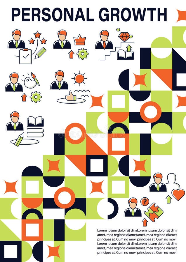 Personal growth brochure stock vector. Illustration of personal - 210325130
