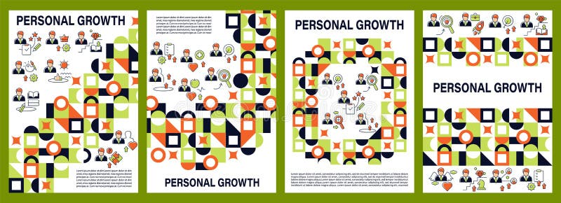 Personal growth brochure stock vector. Illustration of flyer - 210325235