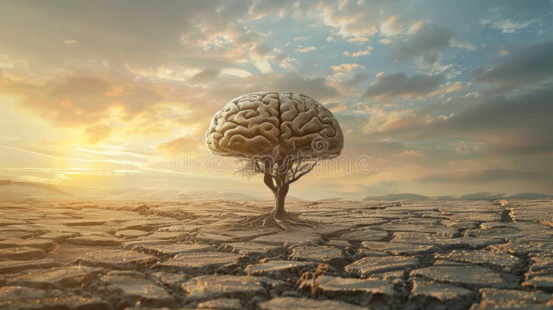 Personal Growth Concept Depicted As a Tree Growing from the Mind for ...