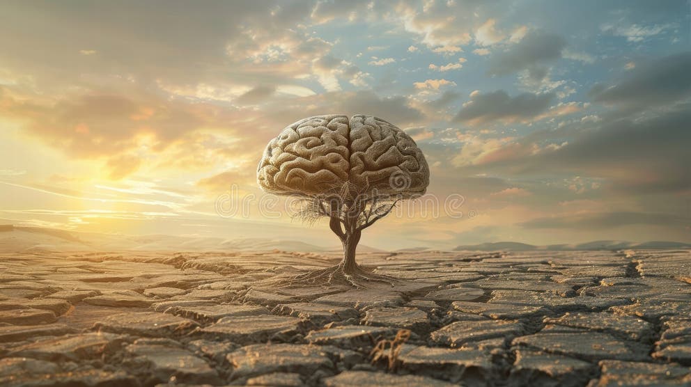 Personal Growth Concept Depicted As a Tree Growing from the Mind for ...