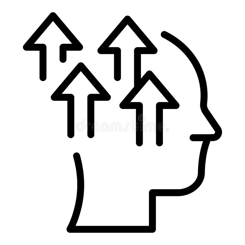 Personal Growth Icon Outline Vector. Self Development Stock Vector ...