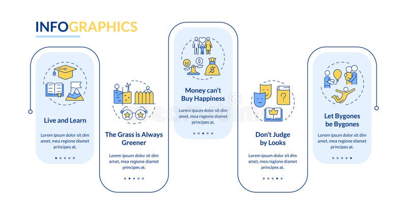 Personal Growth Lessons Rectangle Infographic Vector Stock Illustration ...