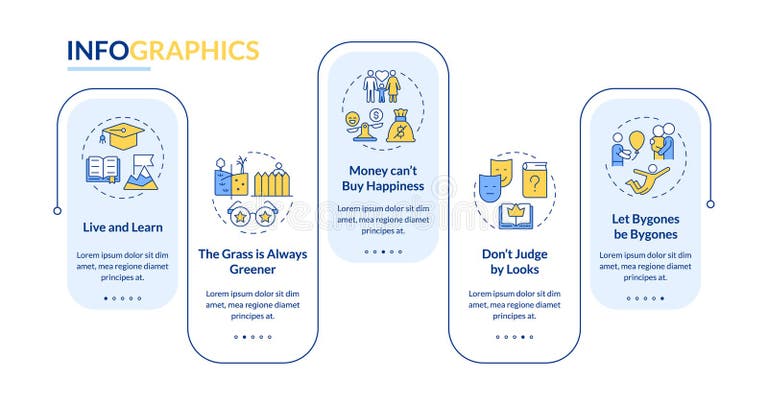 Personal Growth Lessons Rectangle Infographic Vector Stock Illustration ...