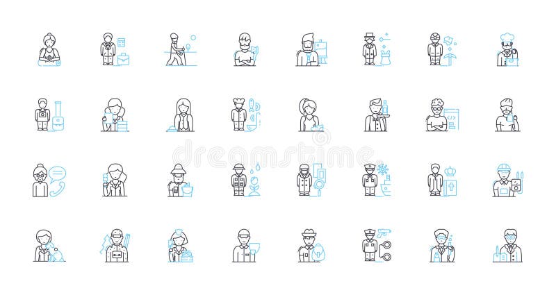 Personal Growth Linear Icons Set. Discovery, Transformation, Courage ...