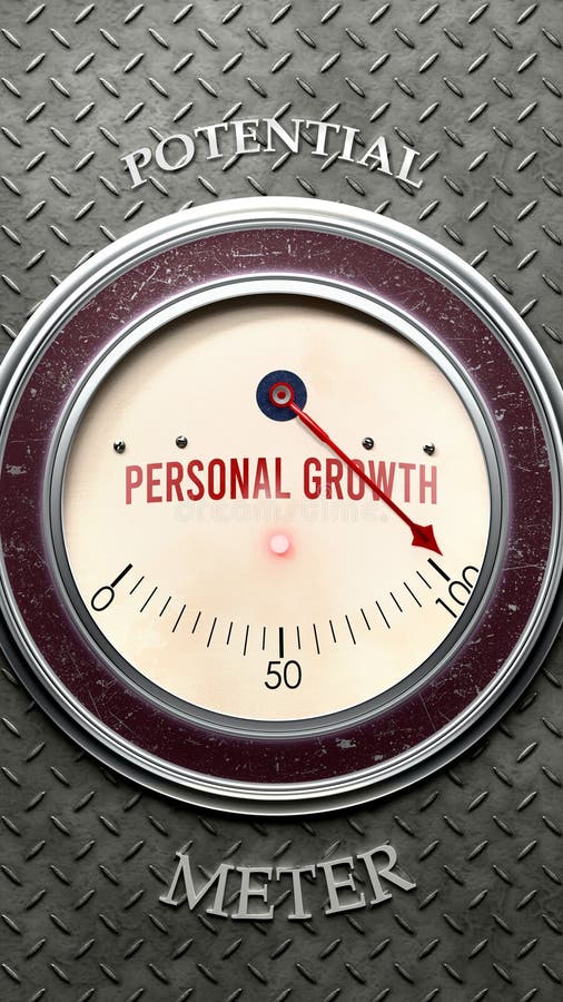 Personal Growth and Potential that is Hitting a Full Scale, Showing a ...