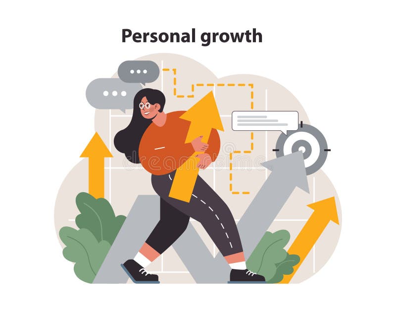 Personal Growth. Professional or Personal Development Stock Vector ...