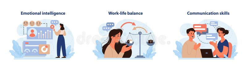 Personal Growth Set. Professional or Personal Development Stock Vector ...