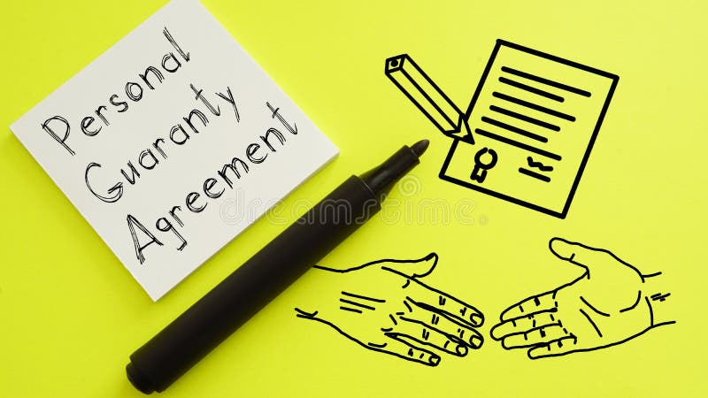 Personal Guaranty Agreement is Shown Using the Text Stock Photo - Image ...
