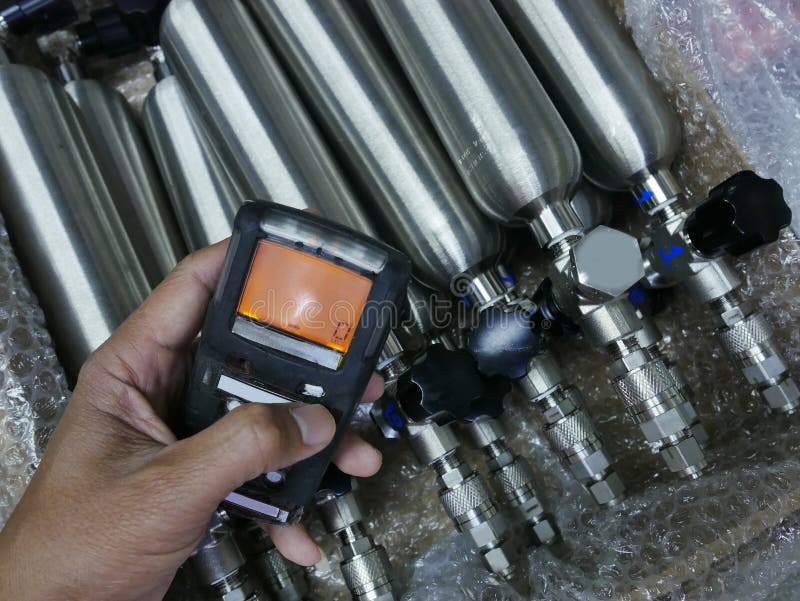 Personal H2S Gas Detector,Check Gas Leak. Safety Concept of Safety and ...