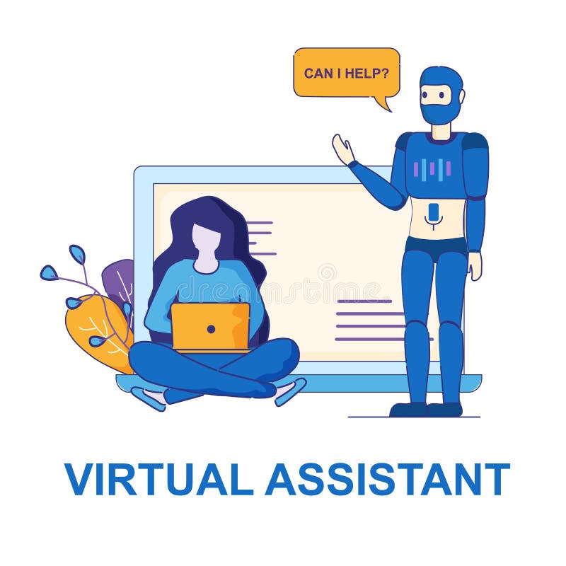 Virtual Assistant Work Stock Illustrations – 1,482 Virtual Assistant ...