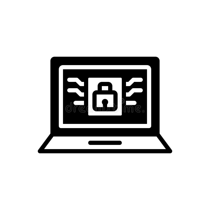 Black Solid Icon for Personal, Private and Particular Stock Vector ...