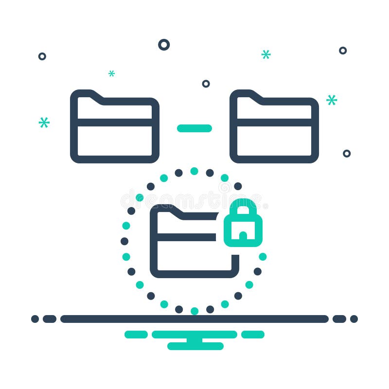 Mix Icon for Personal, Secret and Safe Stock Illustration ...