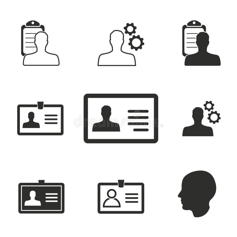 Personal icon set. stock vector. Illustration of contact - 83241554