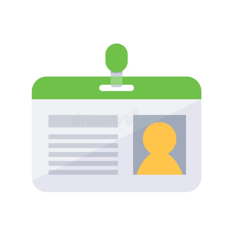 Personal Identification Badge. Stock Vector - Illustration of label ...