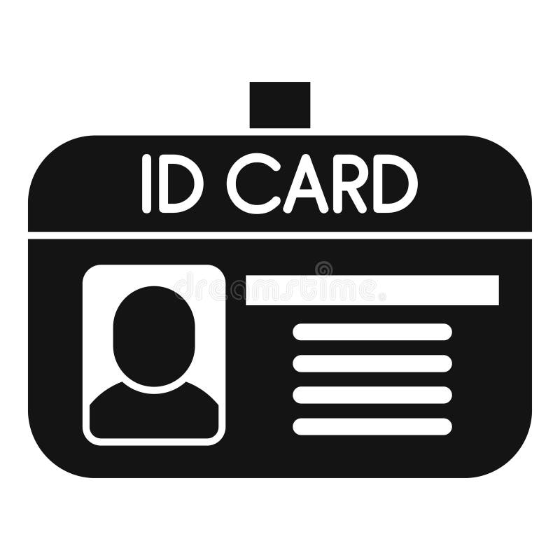 Personal Identification Document with Photo and Information Displaying ...