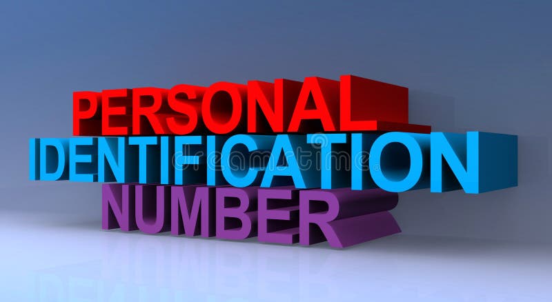 Personal Identification Number Stock Illustration - Illustration of ...