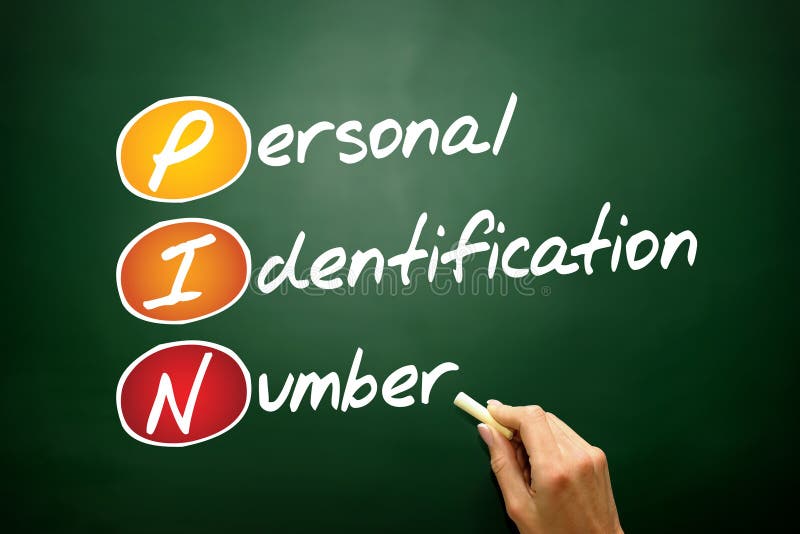 PIN Personal Identification Number - Passcode Used in the Process of ...