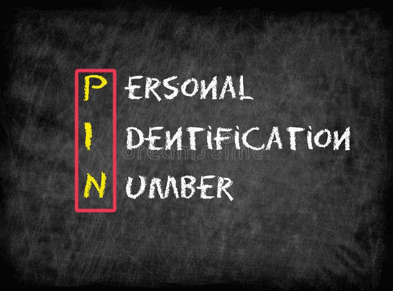 Personal Identification Number (PIN) Stock Photo - Image of bank, code ...