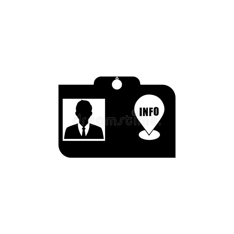 Personal Identity Info Icon Stock Vector - Illustration of identity ...