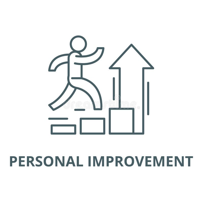 Personal Improvement Line Icon Concept. Personal Improvement Vector ...
