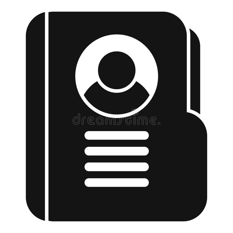 Personal Information Folder Icon Showing Data Protection and Privacy ...