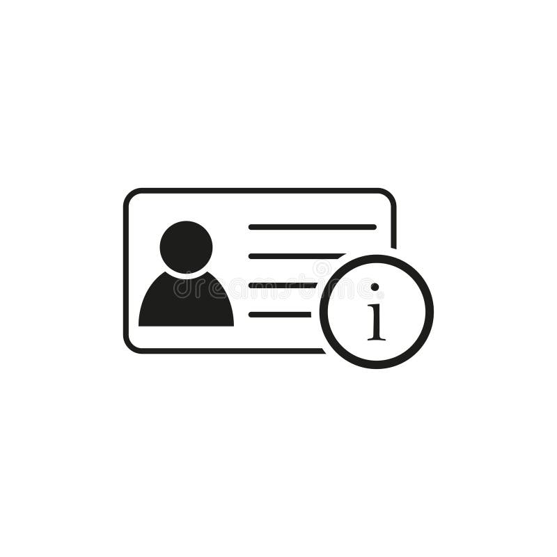 Personal Information Icon. Access Data Person Info Icon. Employee ...