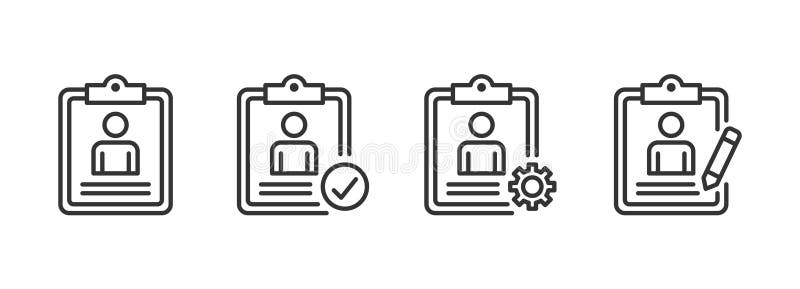Personal Information Icon stock vector. Illustration of settings ...