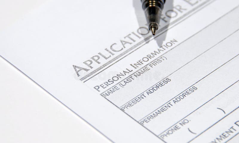 Personal information stock photo. Image of bidata, interview - 30773154