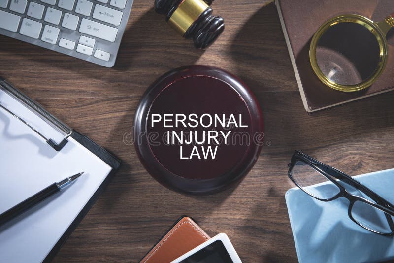 Personal Injury Law. Judge Gavel and Other Objects Stock Image - Image ...