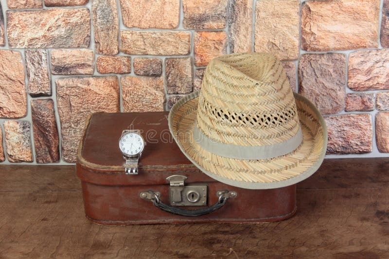 Personal items three stock photo. Image of wooden, travel - 163534142