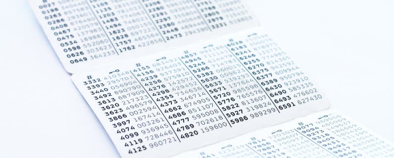 NemID - Danish Personal Key Card Stock Image - Image of control, check ...