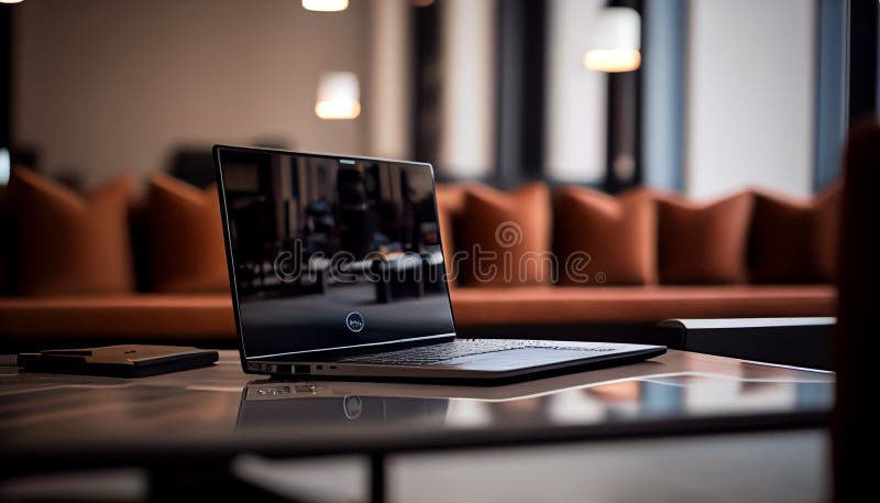 Personal Laptop Ai Generated Stock Illustration - Illustration of ...