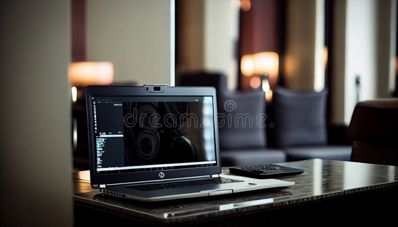 Personal Laptop Ai Generated Stock Illustration - Illustration of ...