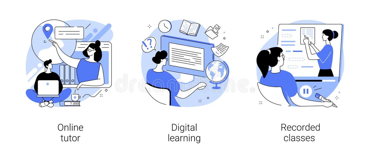 Online Tutor Stock Illustrations – 6,968 Online Tutor Stock ...