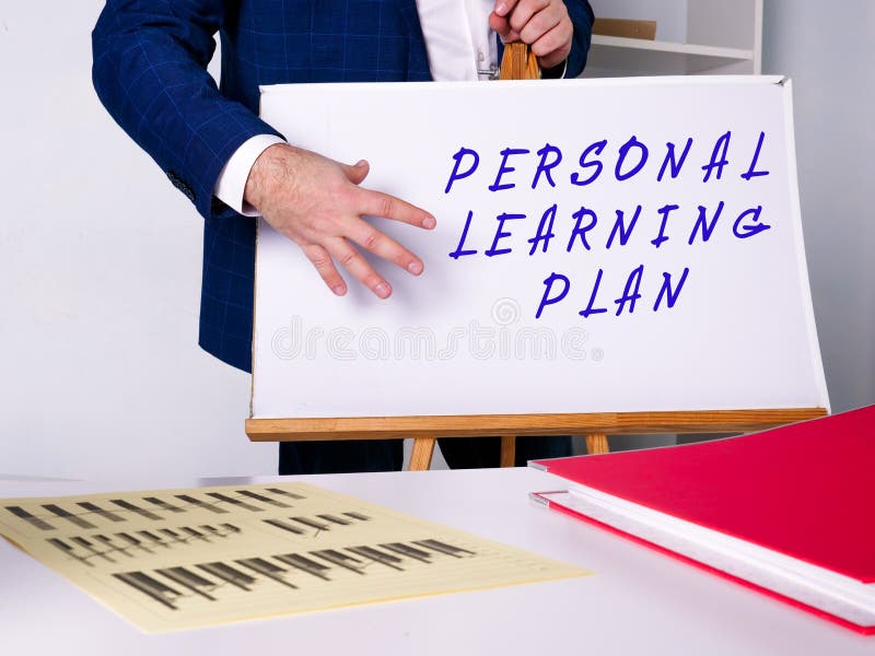 PERSONAL LEARNING PLAN Sign on the Page Stock Photo - Image of plan ...
