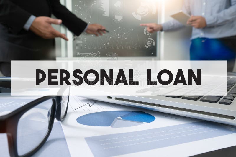 PERSONAL LOAN Businessman Working at Office Desk and Using Computer and ...