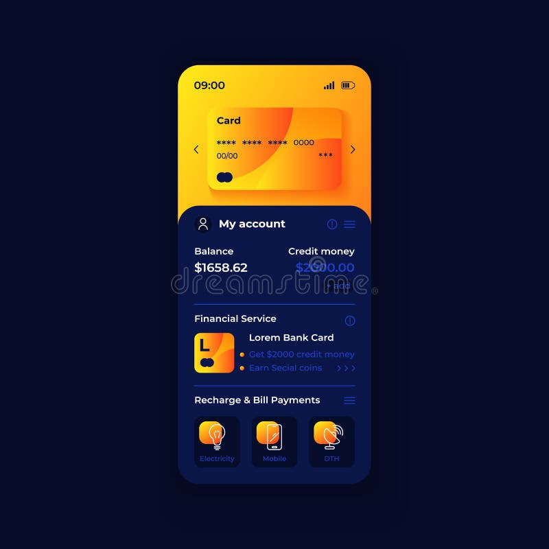 Personal Loans App Smartphone Interface Vector Template Stock Vector ...