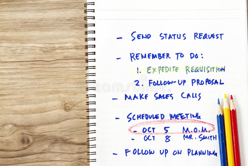 Personal notes concept stock photo. Image of calendar - 95050746