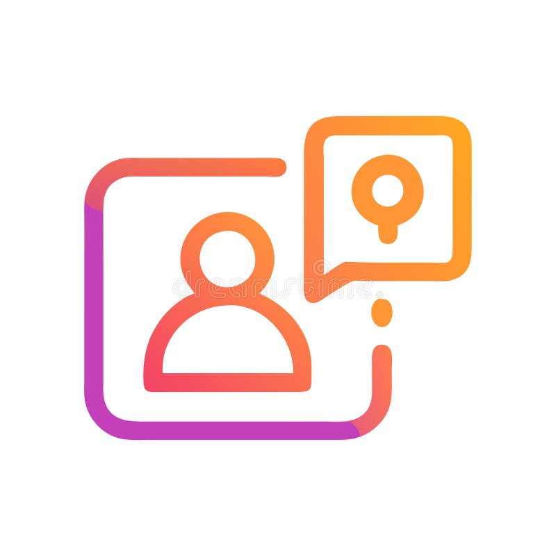 Personal Notification Icon for Alerts Stock Vector - Illustration of ...