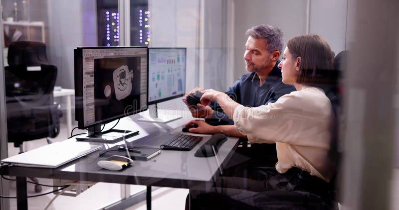 Personal Office Model Worker Designing Industry Stock Illustration ...