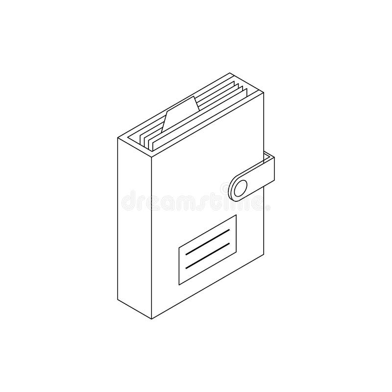 Personal Organizer Icon, Isometric 3d Style Stock Vector - Illustration ...