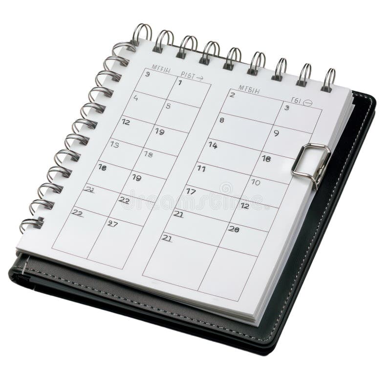 Personal Organizer Showing Blank Pages for Appointments Stock Photo ...