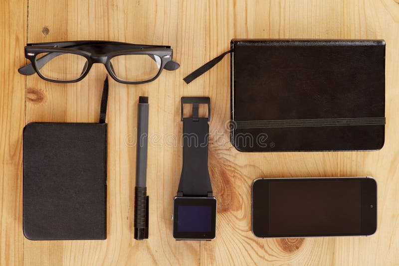 Personal Paraphernalia. a Group of Everyday Objects and Devices. Stock ...