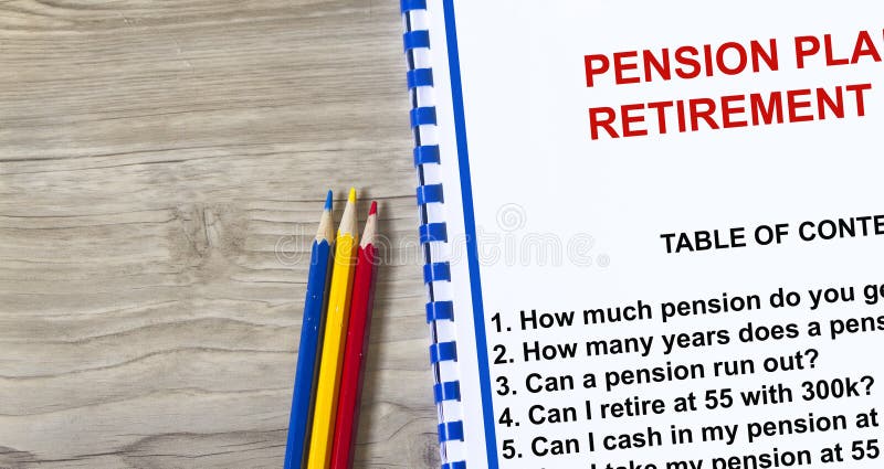 Personal Pension Plan Concept of Retirement Stock Photo - Image of life ...