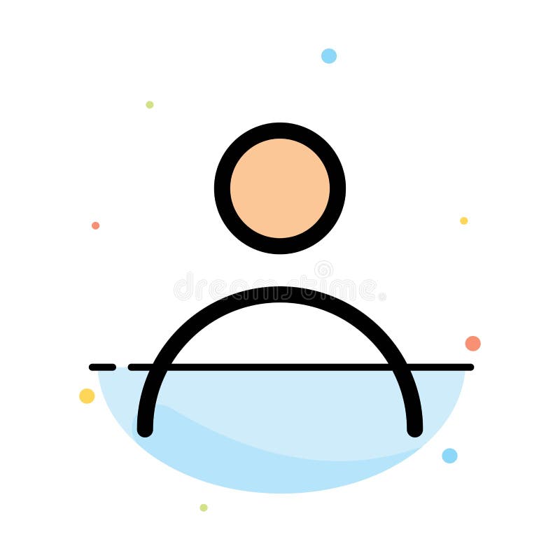 Personal, Personalization, Profile, User Abstract Flat Color Icon ...
